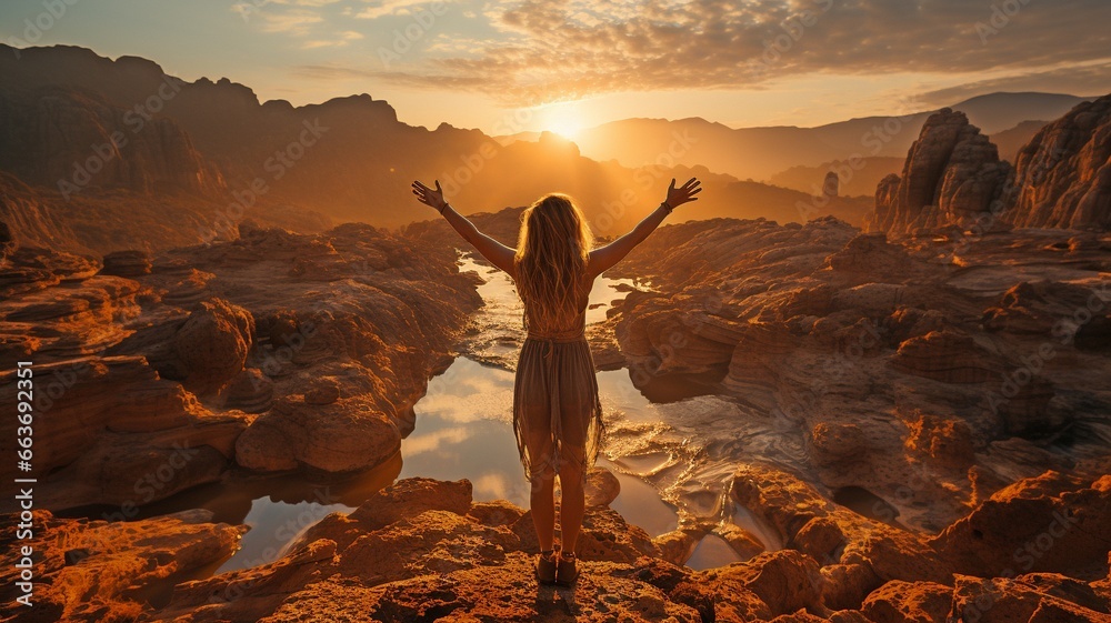 Successful women are happy when they accomplish their goals. A woman ...