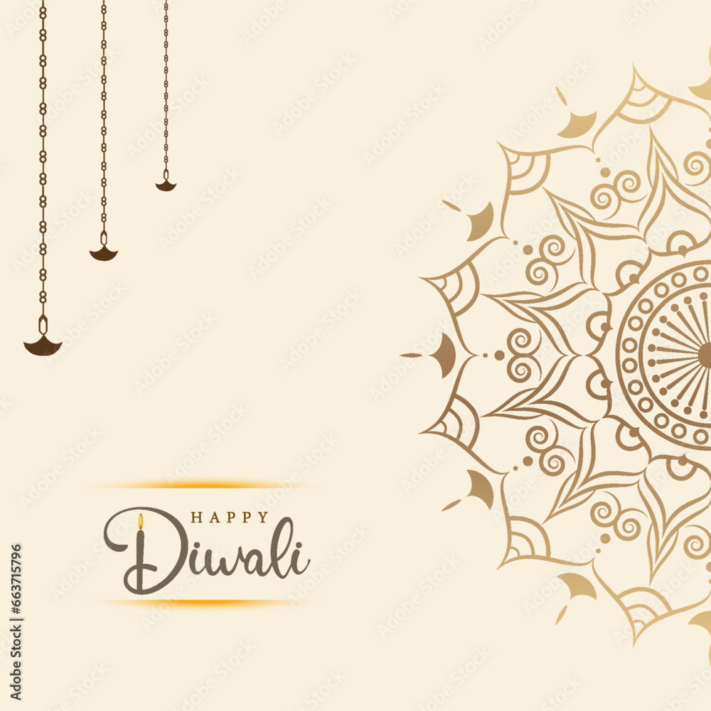 happy diwali, festival background. diwali background design for banner ...