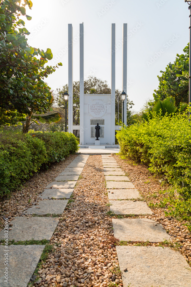 The French War Memorial, Puducherry, is a monument for those soldiers ...