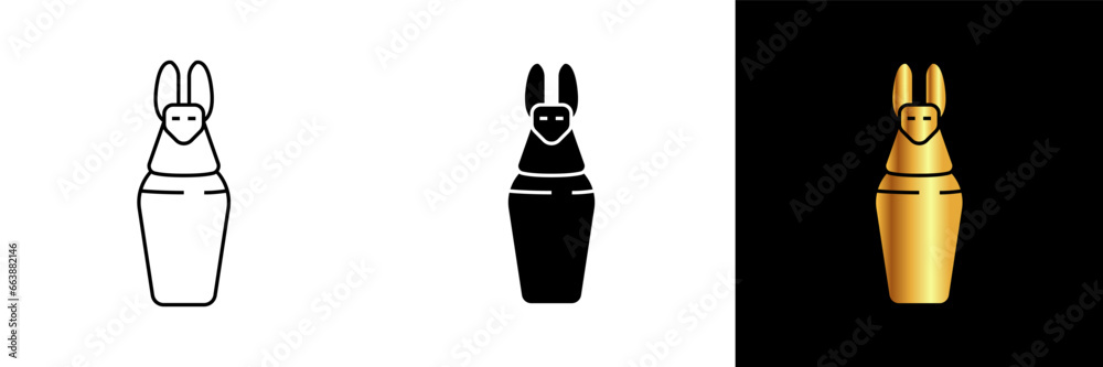 The Canopic Jars icon represents an essential element of ancient ...
