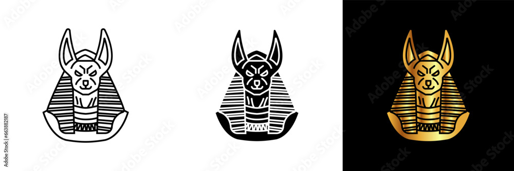The Anubis icon represents the ancient Egyptian god of mummification ...