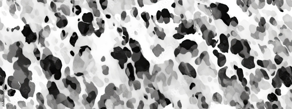 Seamless soft fluffy large mottled cow skin, dalmatian or calico cat ...