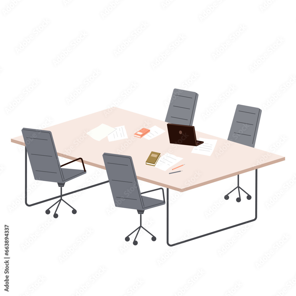 Meeting room in business center office. Modern conference hall ...