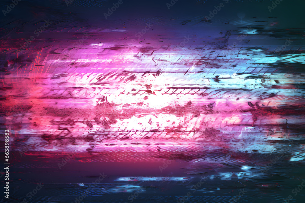 Retro CCTV or VHS video white noise background texture with red ...