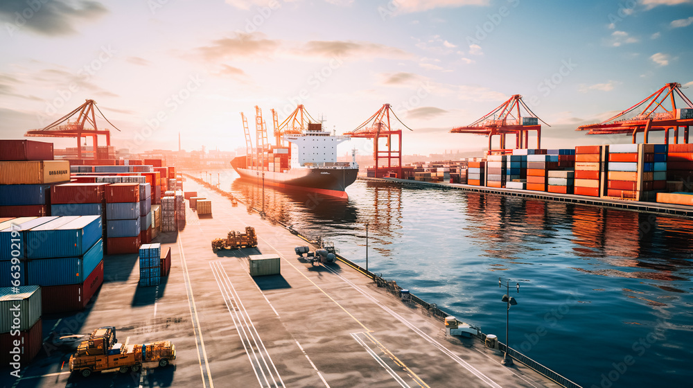 Sea cargo transportation, Transportation of general cargo at the port ...