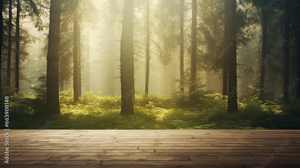 Forest background with copyspace. Nature background. Green background ...