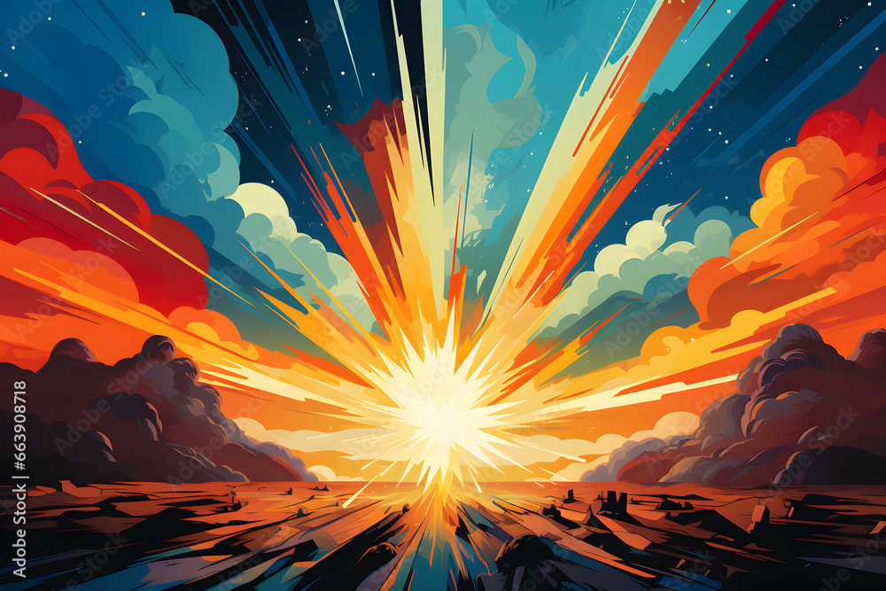 Ilustracja Stock: Blast zap lightning bolt explosion excitement ...