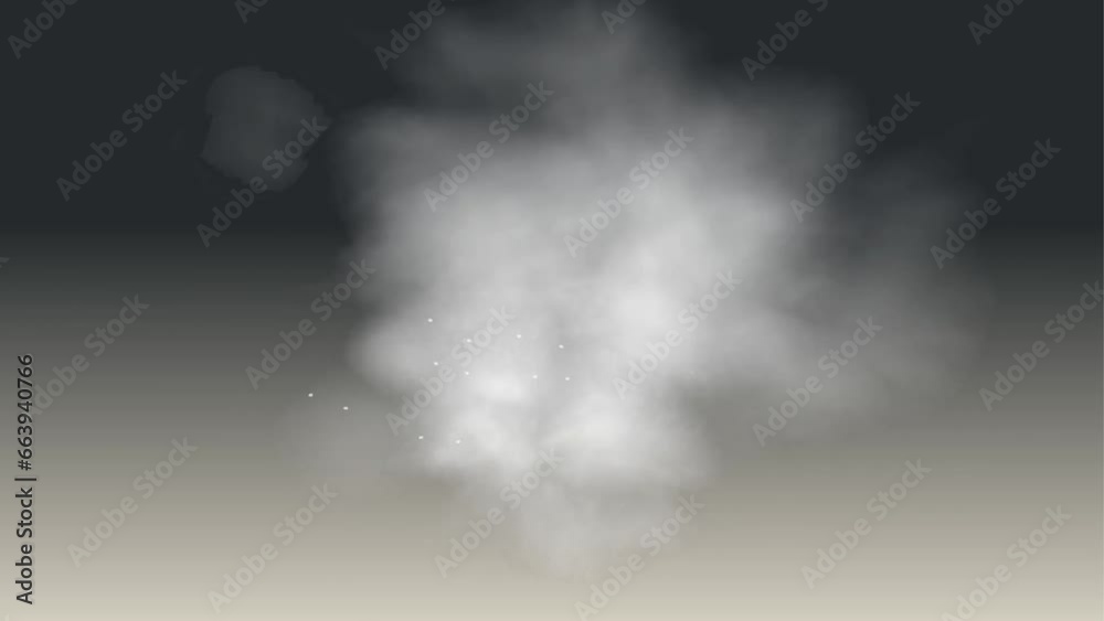 Abstract smoke background and 2d animation, cloudy smoke effect, fog ...