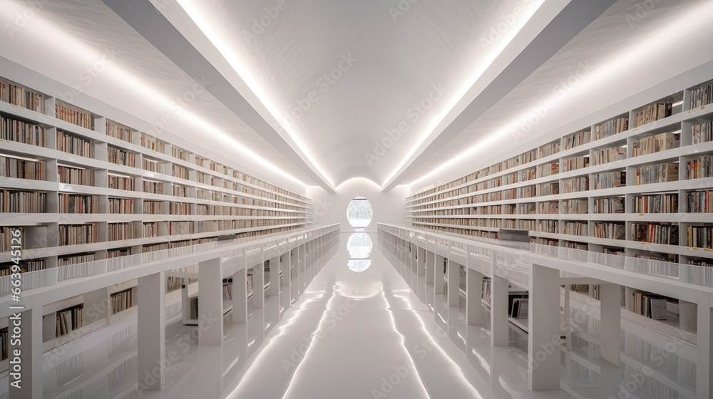 Chinese high school library with amazing space and light where learning ...