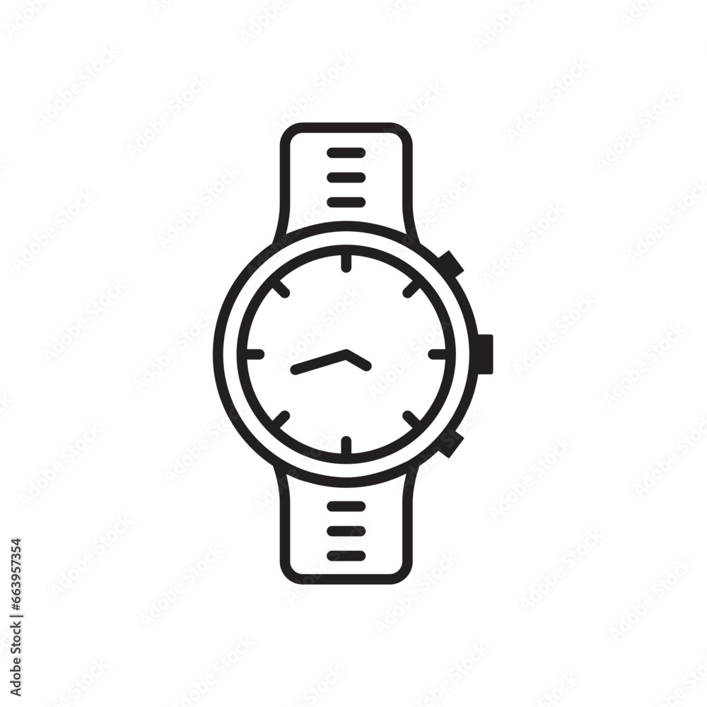 Hand watch icon. Hand watch flat sign desin. Hand watch symbol ...