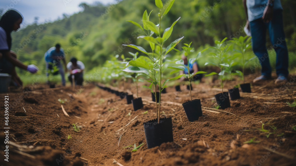 Restoring nature: community-led reforestation project volunteers ...