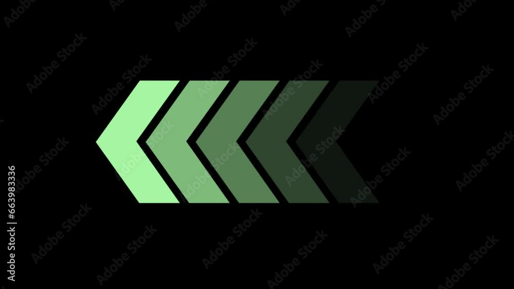Arrow Loop Animation direction concept.colorful arrow icon concept ...