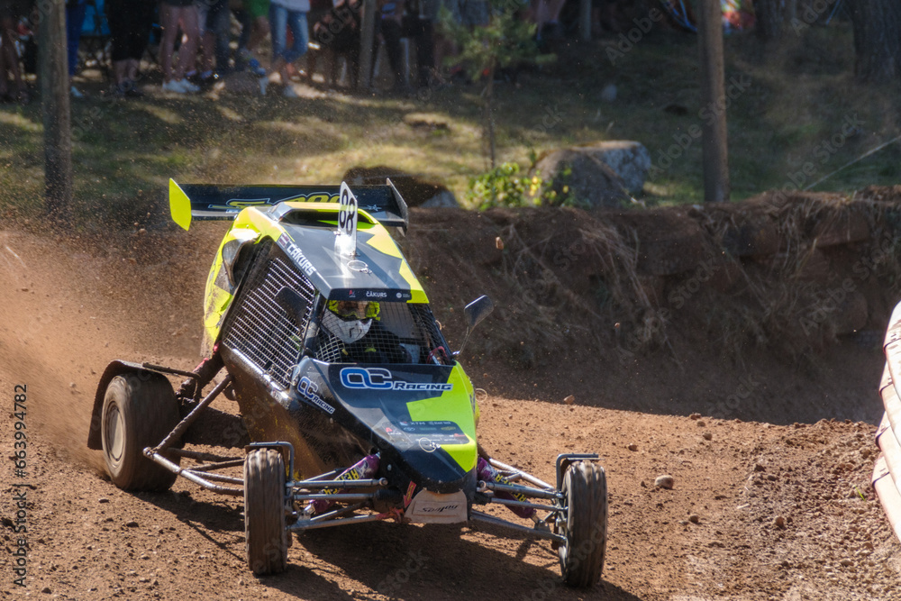 PILSKALNI, LATVIA - JULY 16.2023: Rally cars in action at auto ...