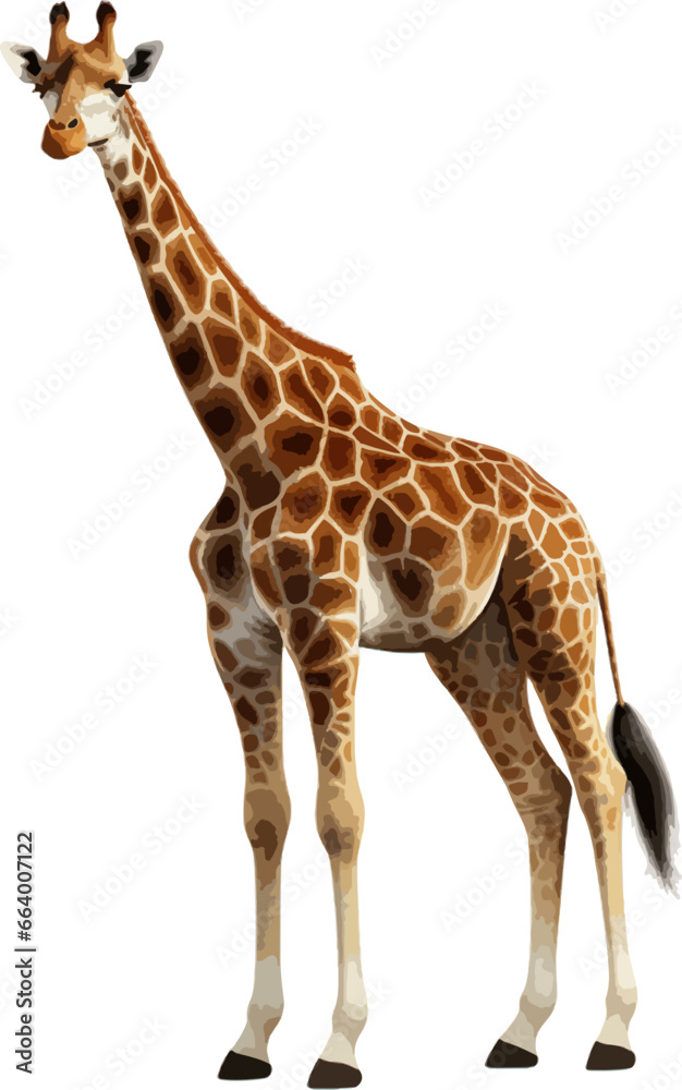 Giraffe clip art Stock Vector | Adobe Stock