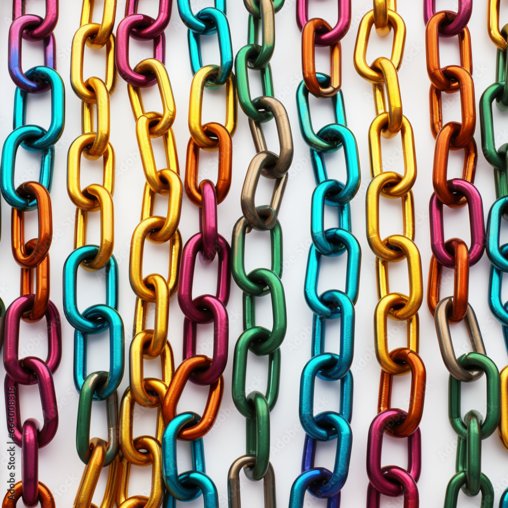 Fondo con detalle y textura de varias cadenas metalicas con eslabones ...