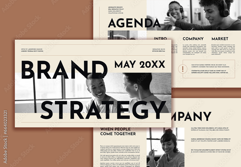 Minimal and Bold Presentation Layout Stock Template | Adobe Stock