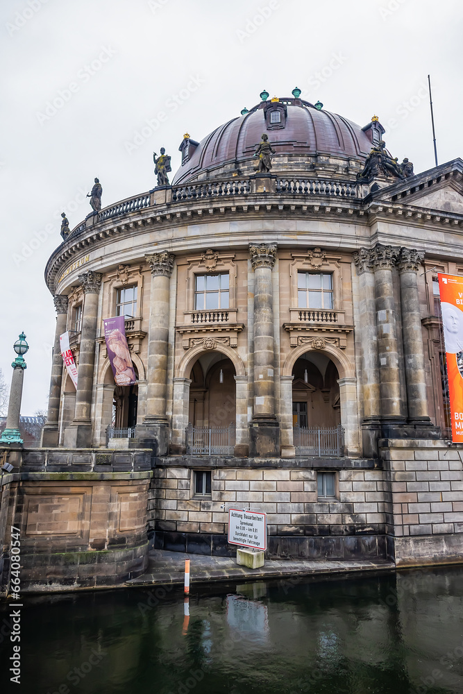 View of Berlin Bode Museum on the Museum island. The Museum was ...