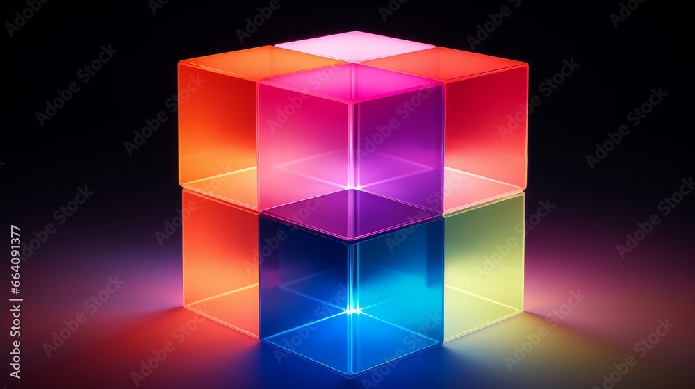 Color cube wide gamut pantone all colors color space Stock Illustration ...