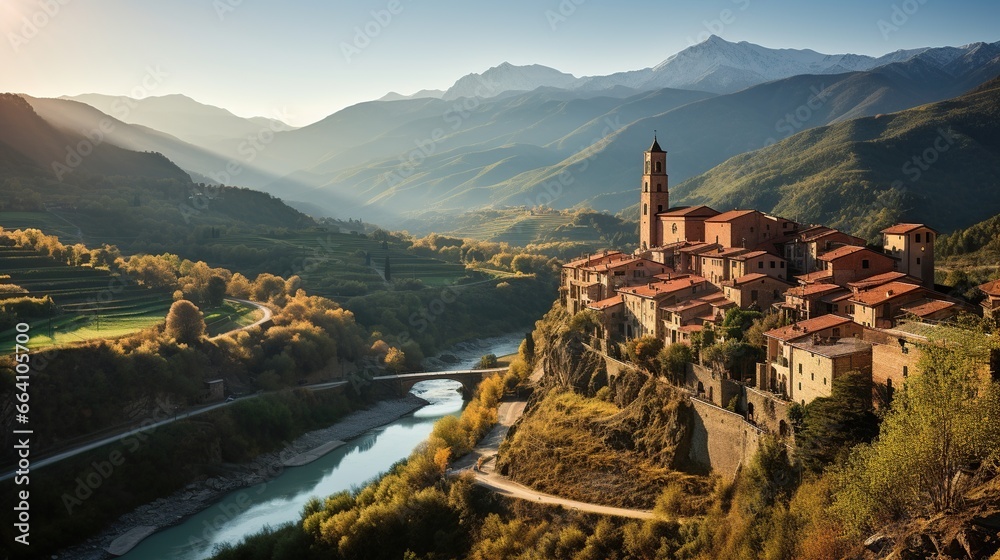 European Village landscape, from the coastal charm to scenic vineyards ...