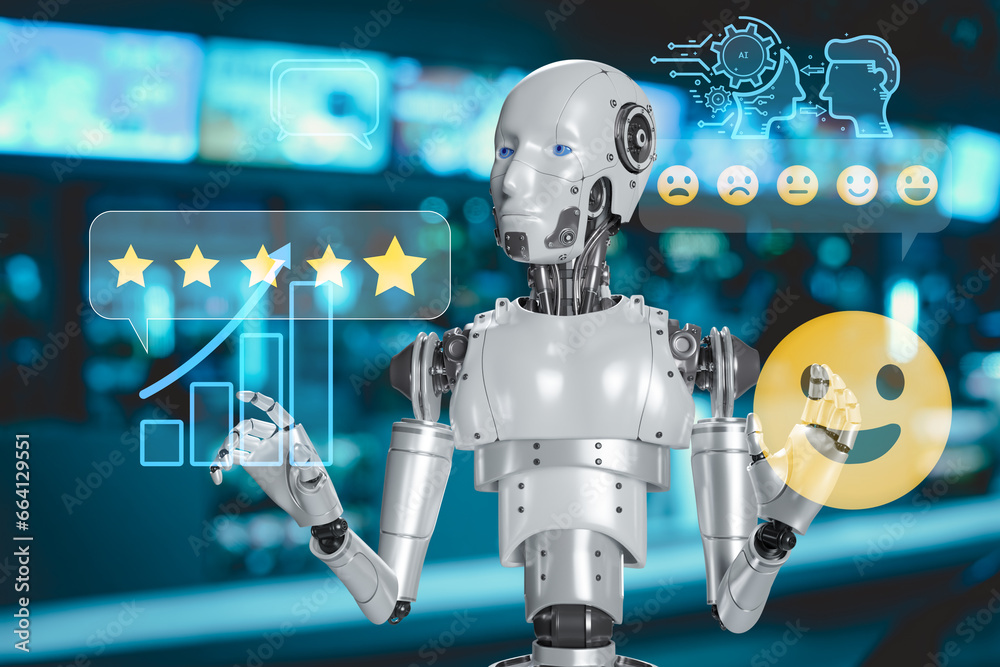 AI, AI data analysis, AI machine learning, robot Customer review ...