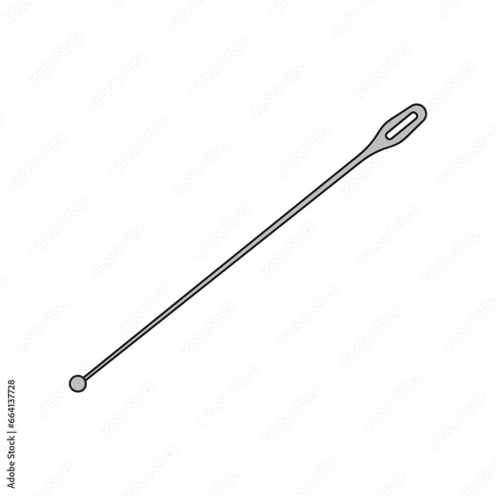 Kids drawing Cartoon Vector illustration ballpoint bodkin Isolated on ...