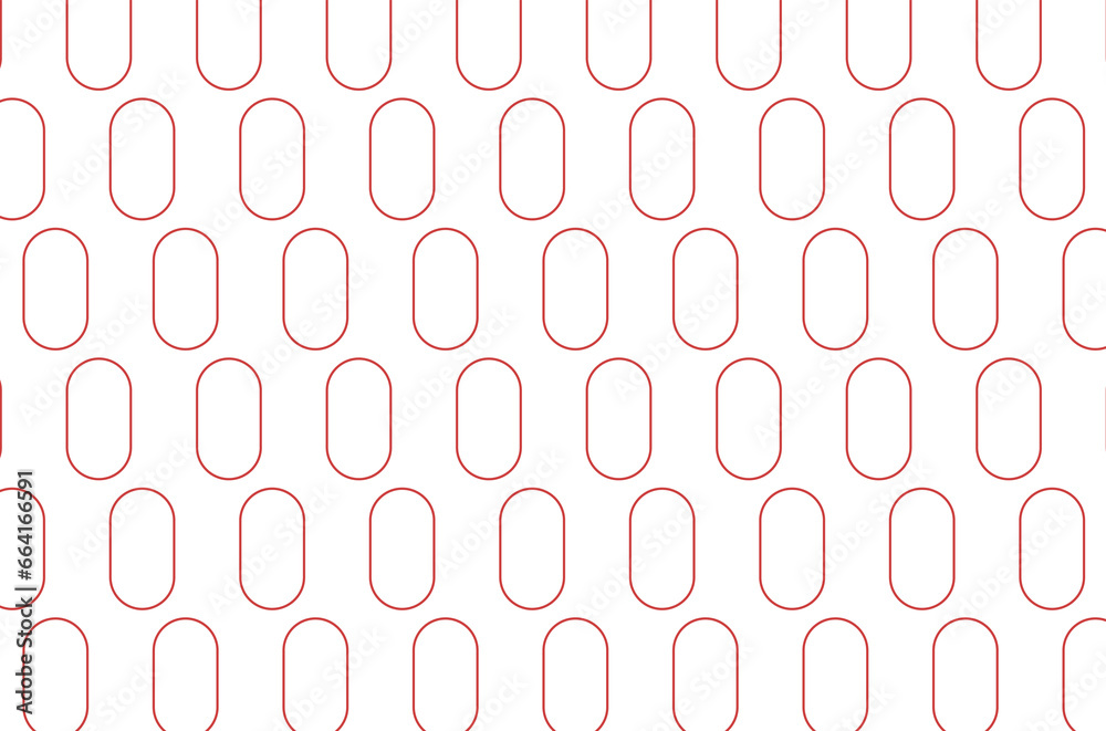 Digital png illustration of red ovals repeated on transparent ...