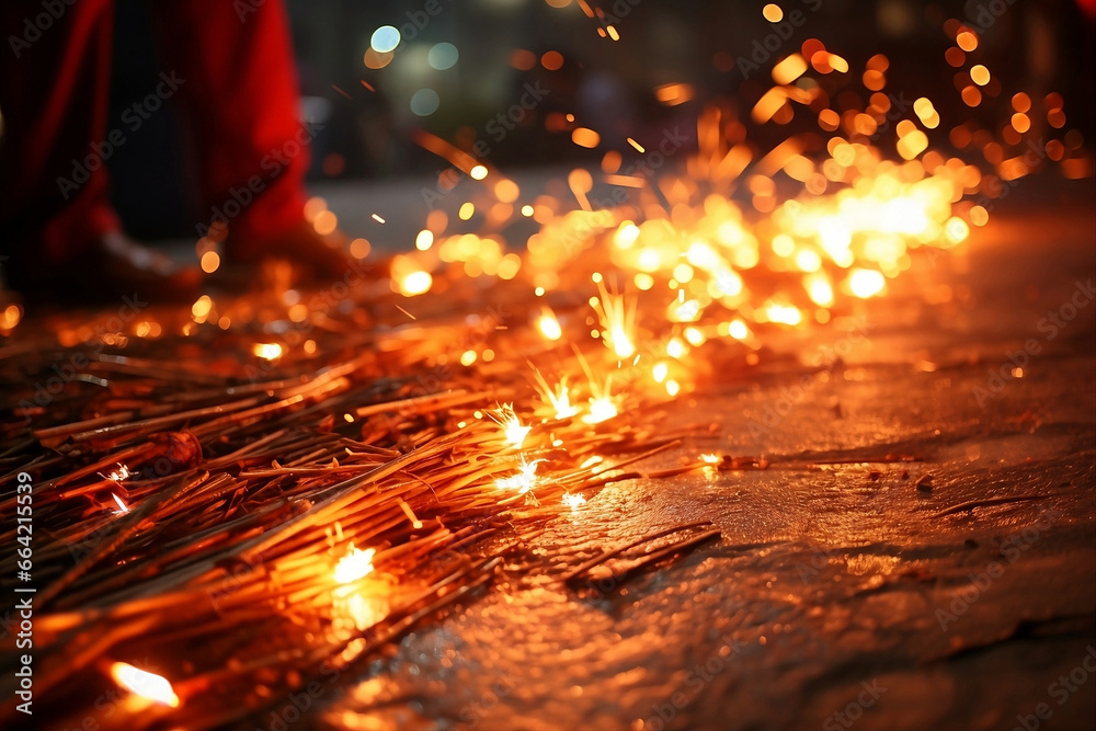 sparks from fire crackers, Night Ignited: Captivating Action Shots of ...