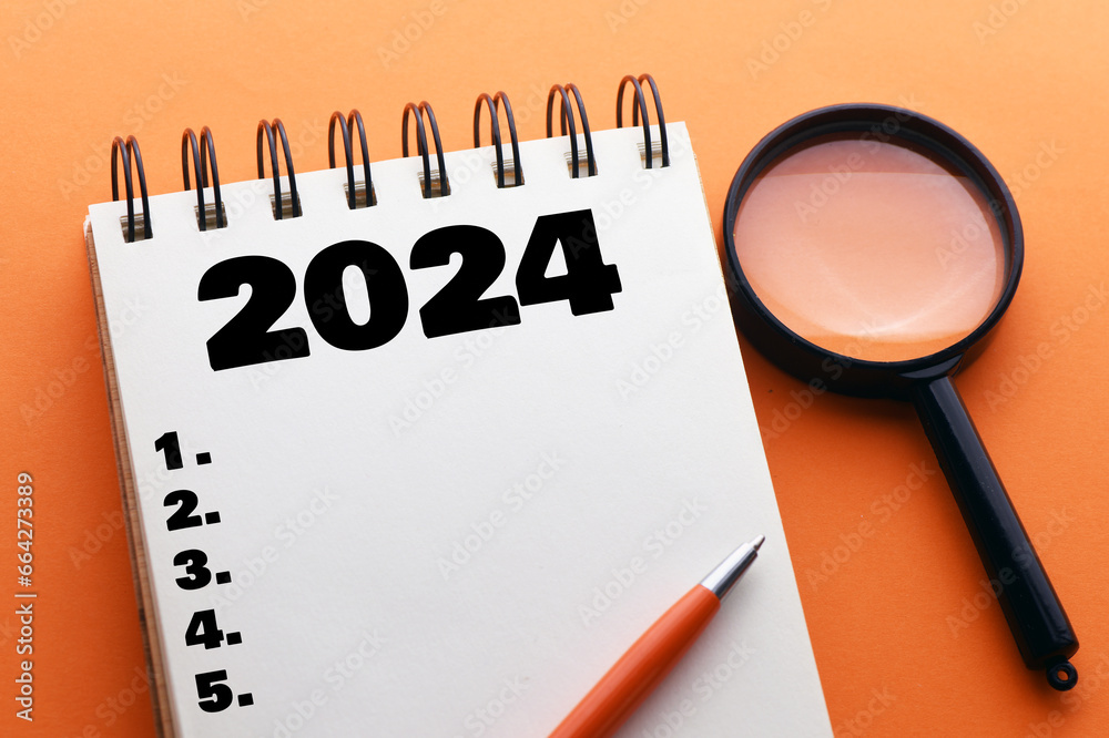 New year resolutions 2024. Goals, resolutions, plan, action, checklist ...