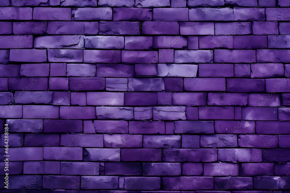 Purple brick wall texture background. Purple stone wall texture ...