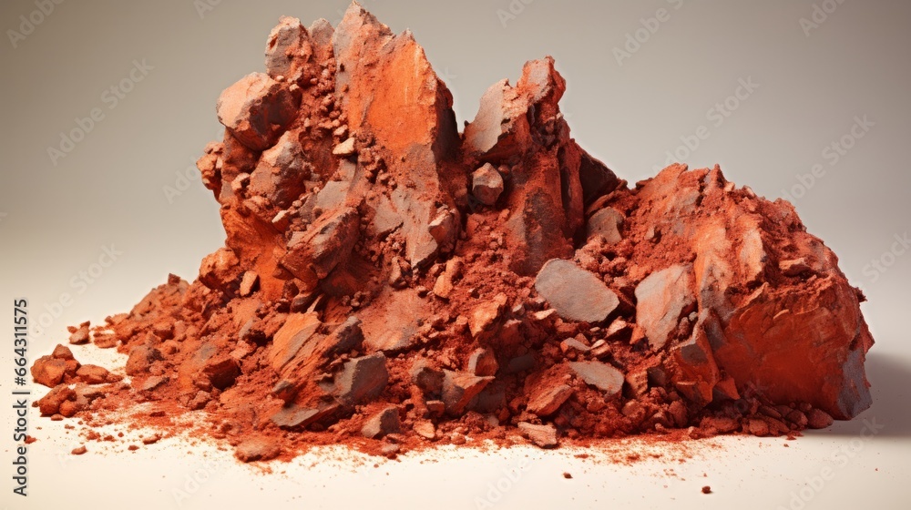 Bauxite, an abundant sedimentary mineral that occurs naturally as a ...