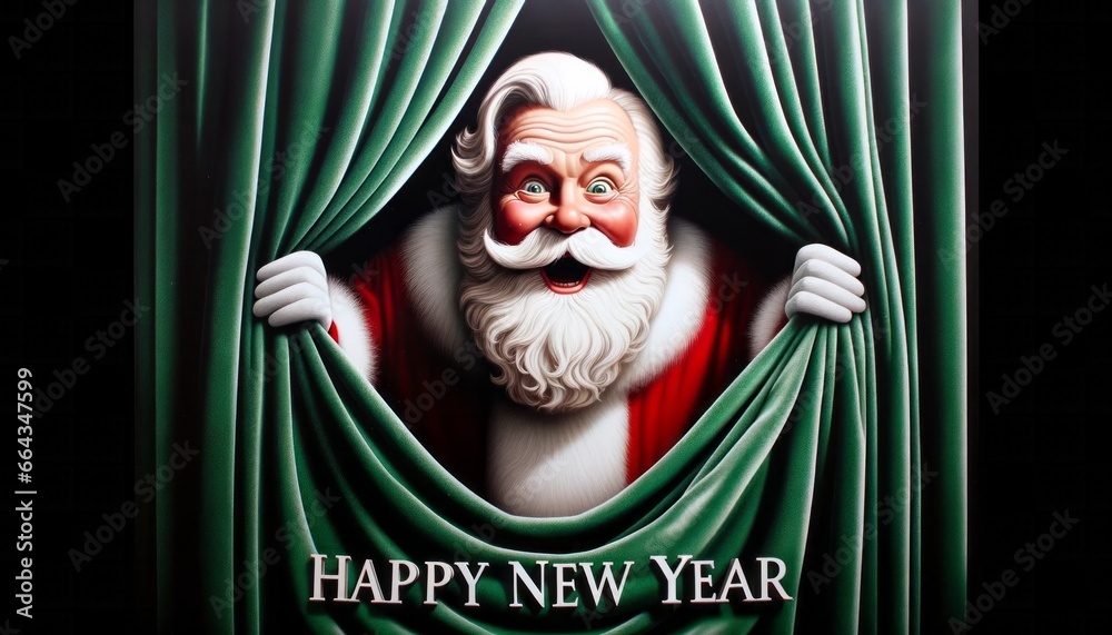 In the year 2024, a jubilant santa claus ushers in a new era as he ...