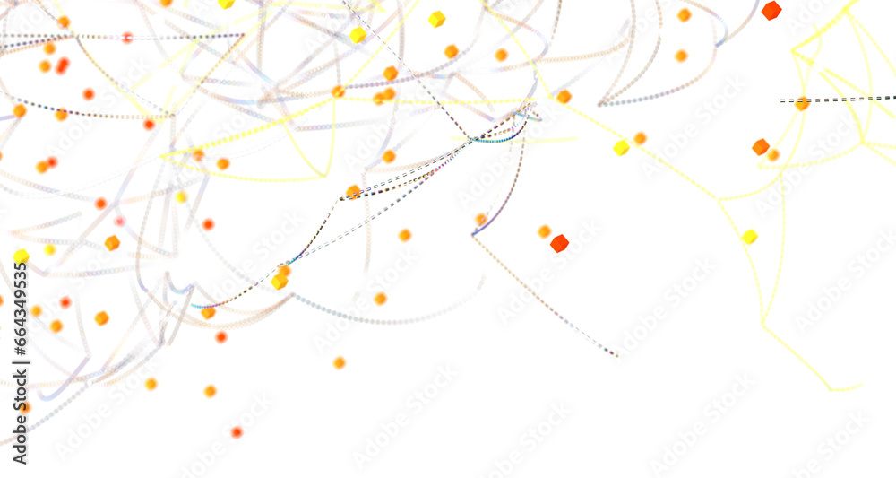 Gene lines and nodes, biological gene structure, 3d rendering. Stock ...