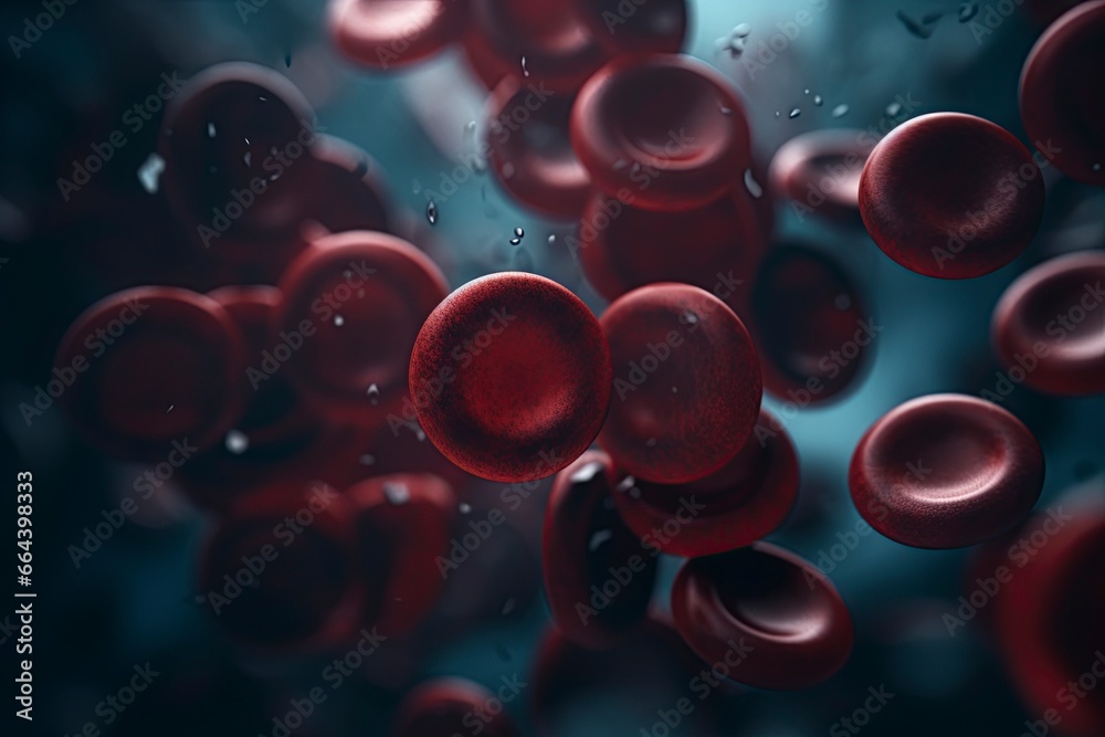 Explore the intricate beauty of red blood cells in stunning detail.AI ...