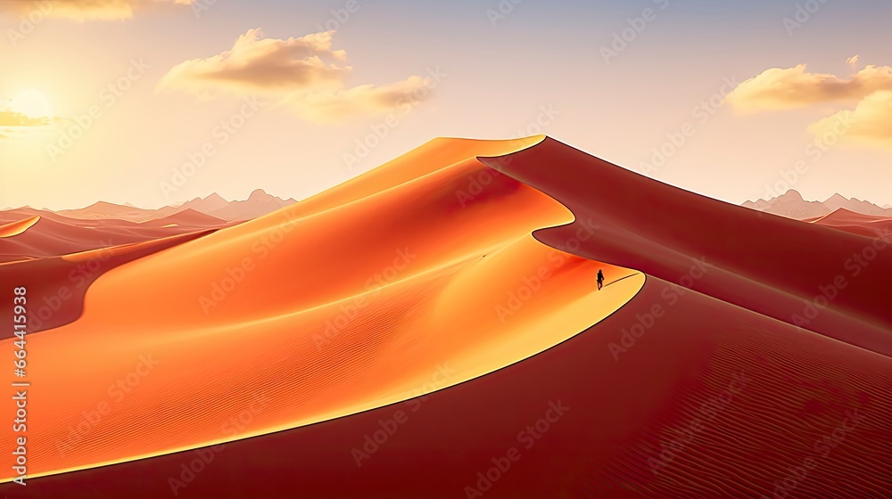 Desert with magical sands and dunes as inspiration for exotic ...