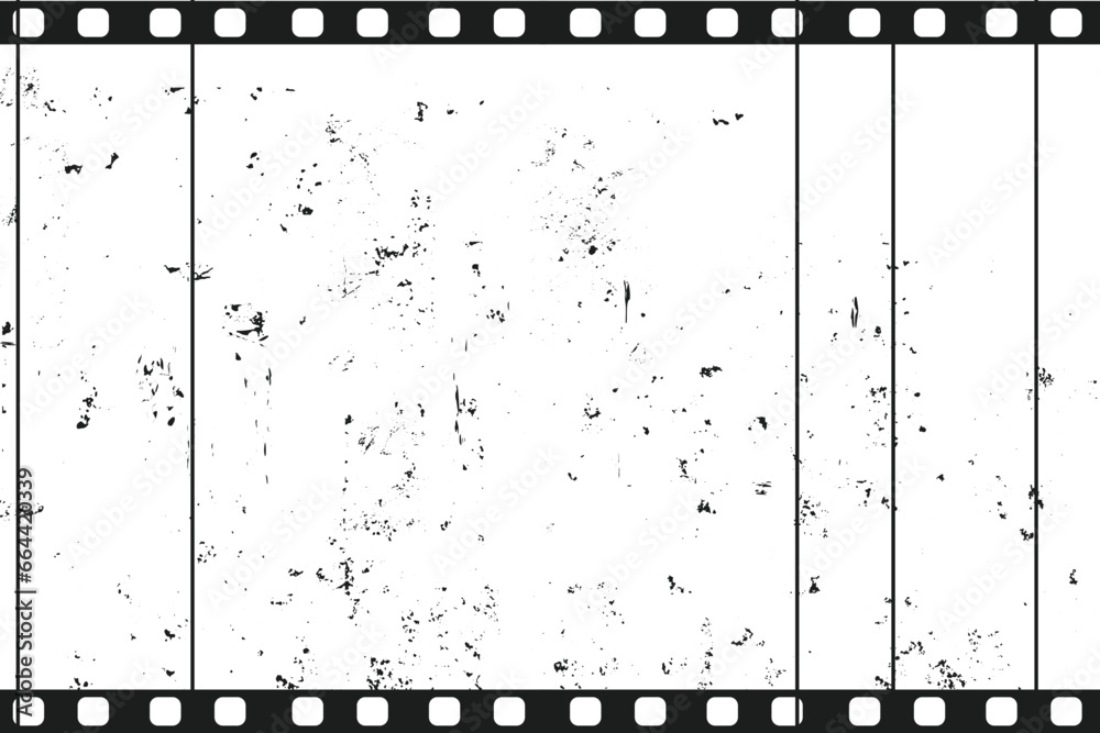 Vector background frame strip lines old film style, memory effect ...