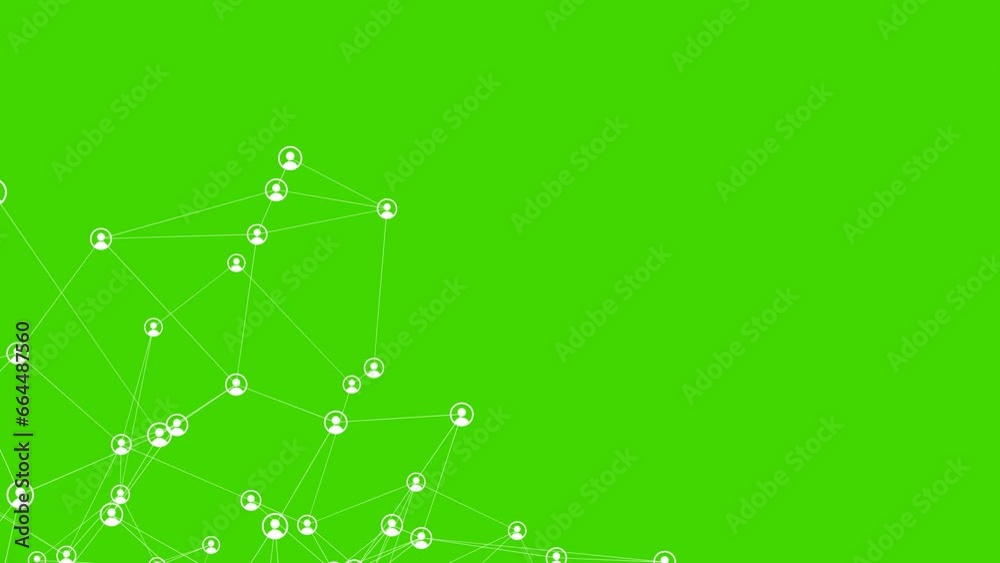 Vidéo Stock Network connections animation, global network connections ...