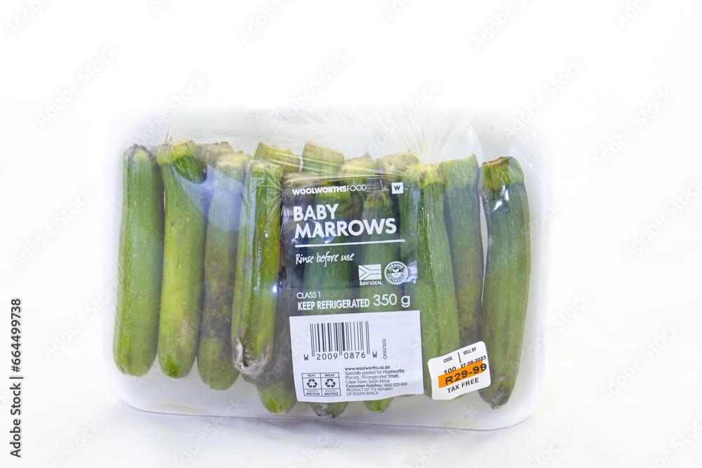 Johannesburg, South Africa - Fresh baby marrows from Woolworths Food ...