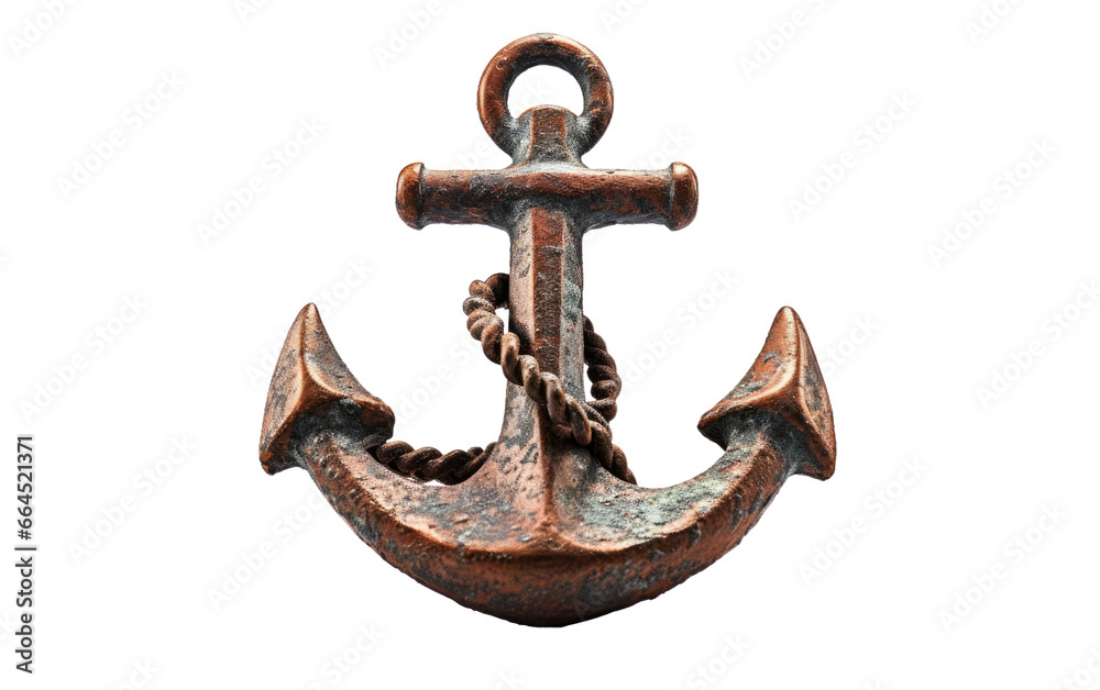 Iron Rusty Sea Anchor Isolated on Transparent Background PNG. Stock ...