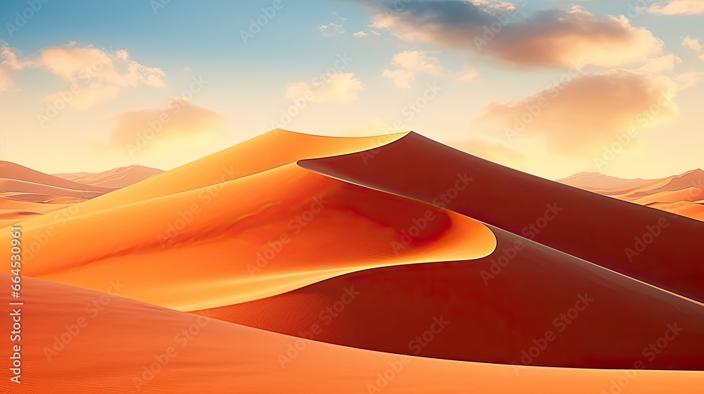 Desert with magical sands and dunes as inspiration for exotic ...