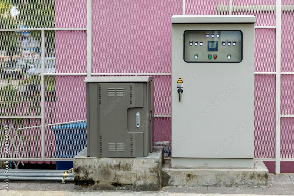 Electrical switchgear, Industrial electrical switch panel at substation ...