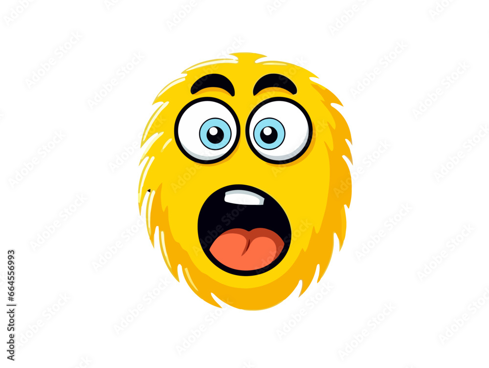 Doodle ROFL emoji, cartoon sticker, sketch, vector, Illustration ...