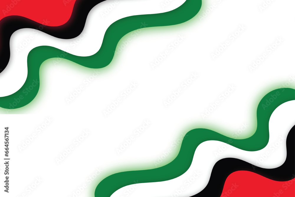 Clean a big copy space for text. Palestine flag border background ...