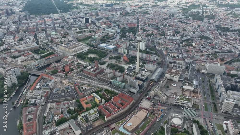 City of Berlin, Germany from above.Aerial view of cityscape showing ...