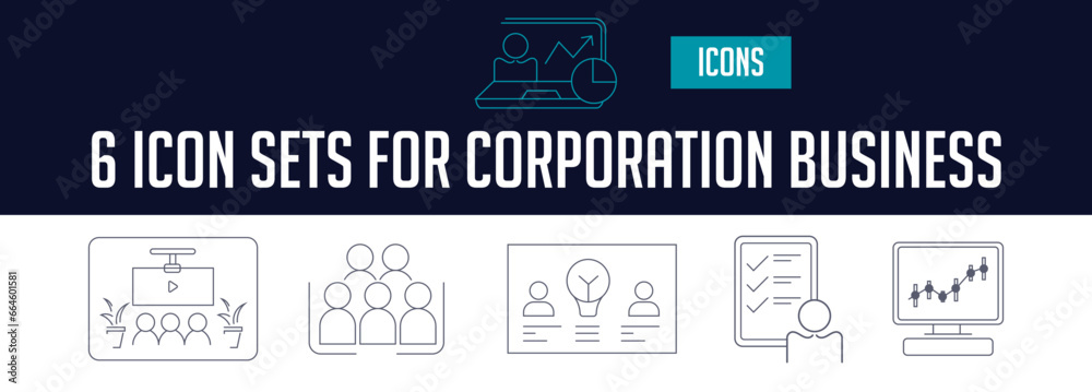 Icon sets for corporation business. Beautiful Icon sets. Coporate icons ...