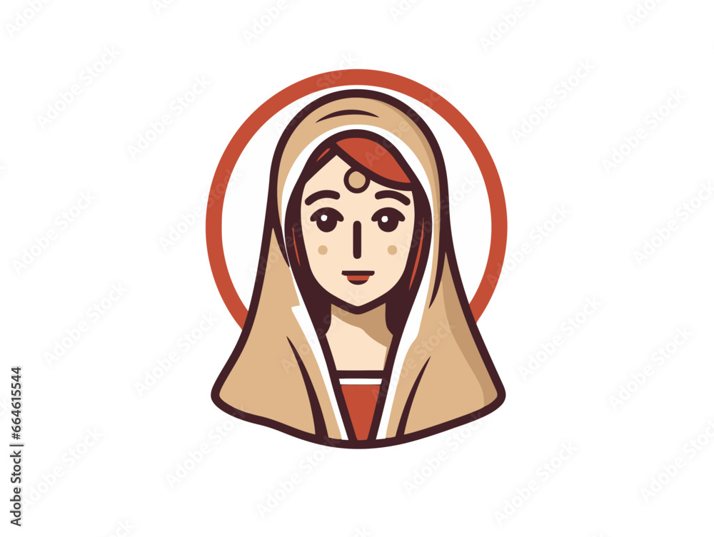 Doodle Icon of the Myrrh-bearing Women, cartoon sticker, sketch, vector ...