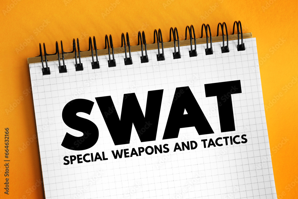 SWAT - Special Weapons And Tactics is a police tactical unit that uses ...
