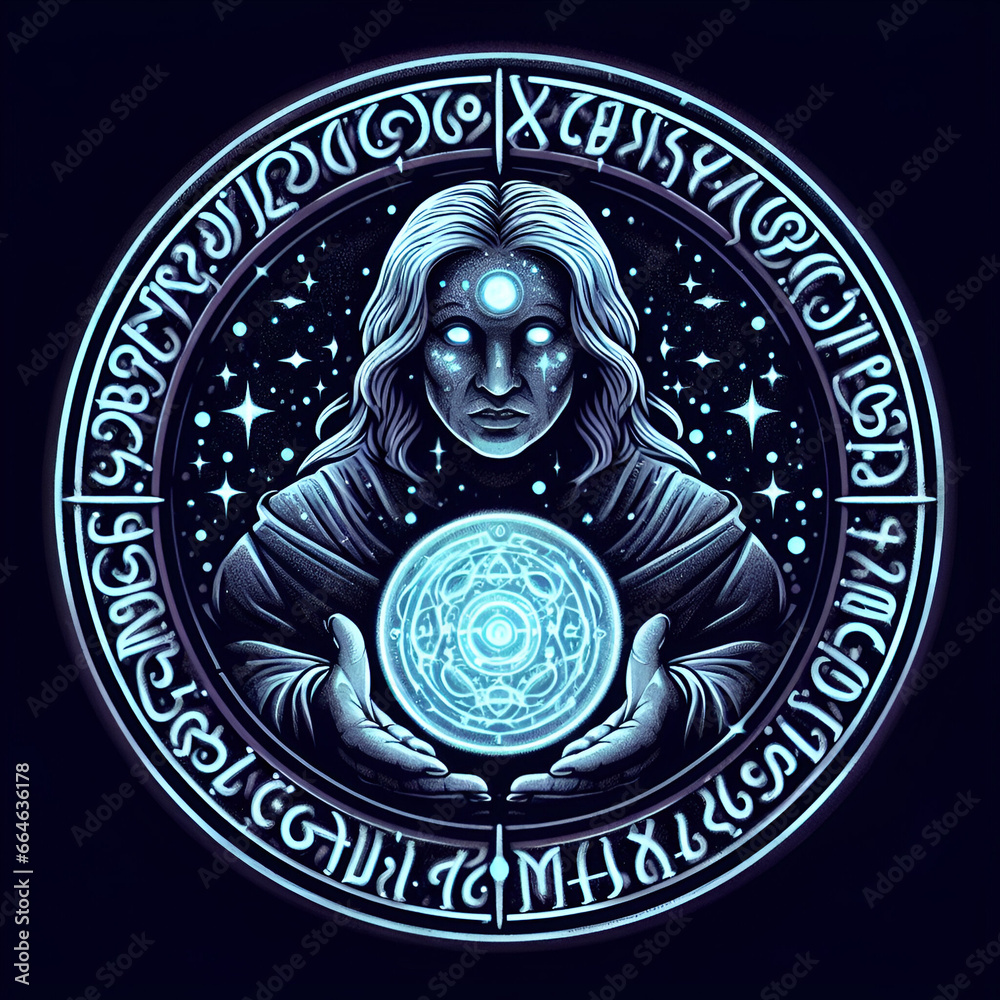 Arcane Symbol of Witches High Priestess Wisdom Archangel Magician ...