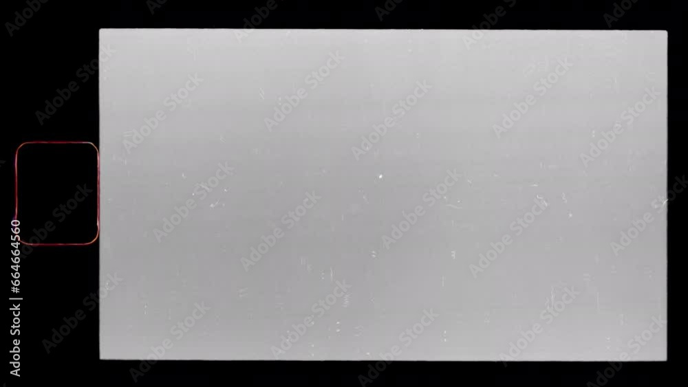 scan of blank or empty super 8mm film frame with dust and scratches ...