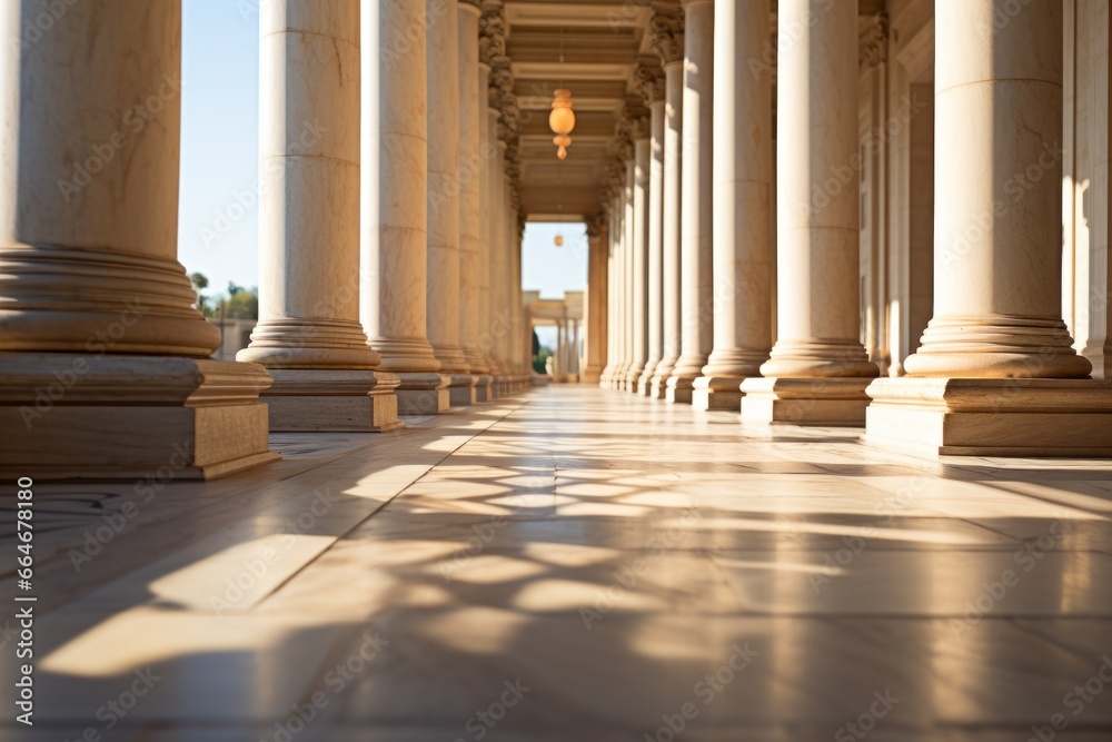 Antique architecture. The concept of historical travel. Background with ...