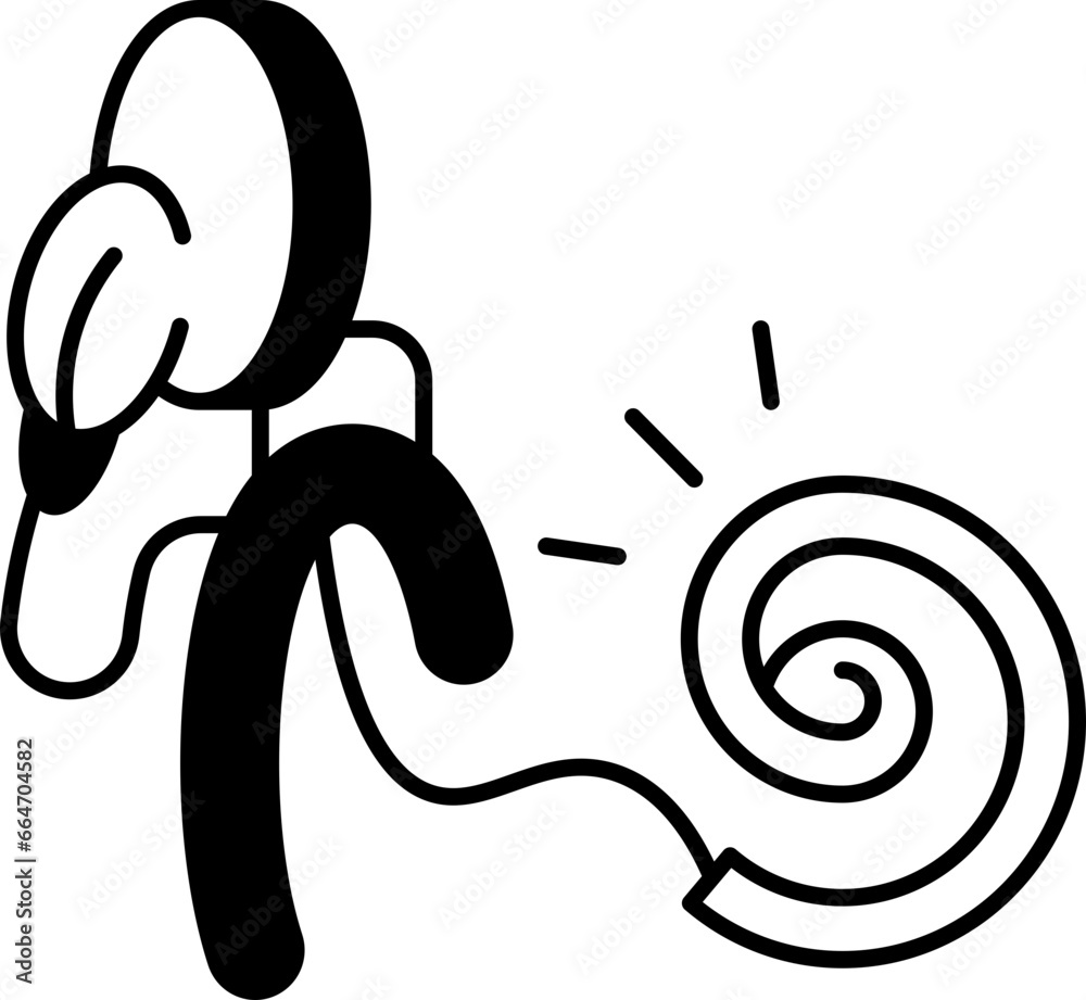 cochlear icon Stock Vector | Adobe Stock